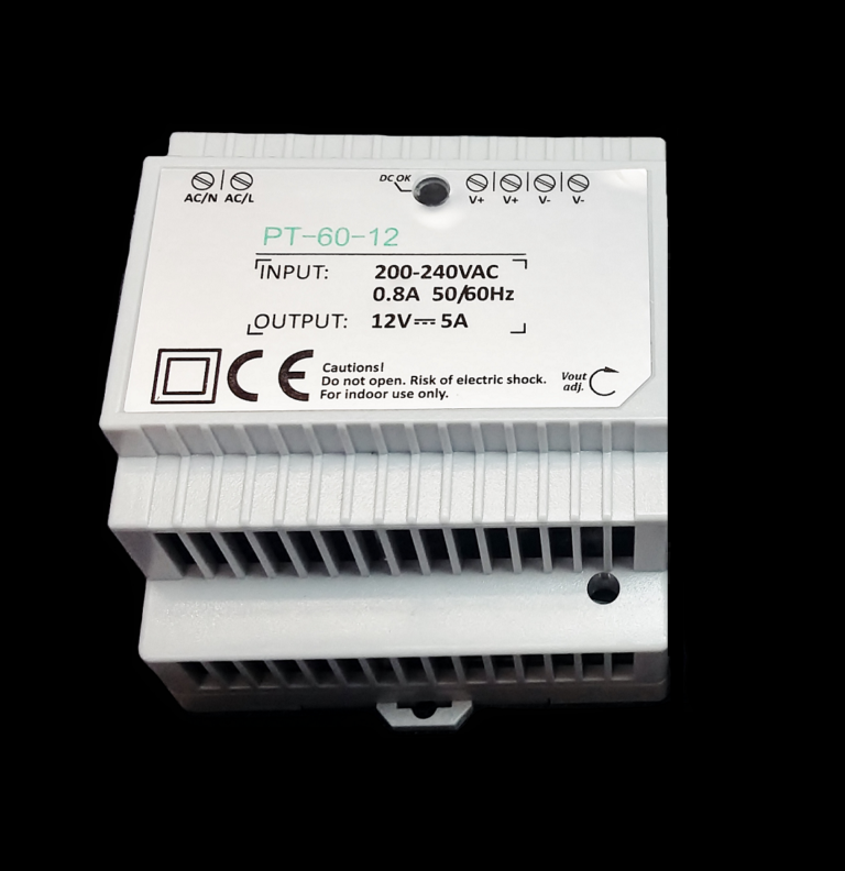 Alimentation 12V 5A Rail DIN - SILIS Électronique